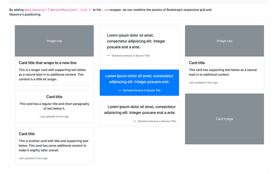 Examples Bootstrap v5.2 in English