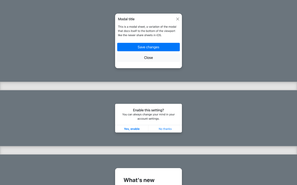 Examples Bootstrap v5.2 in English